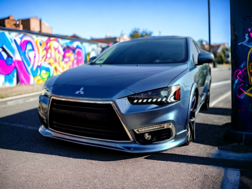 2008-2017 Mitsubishi Lancer IO Euro Bumper Front Lip – King Fiber ...